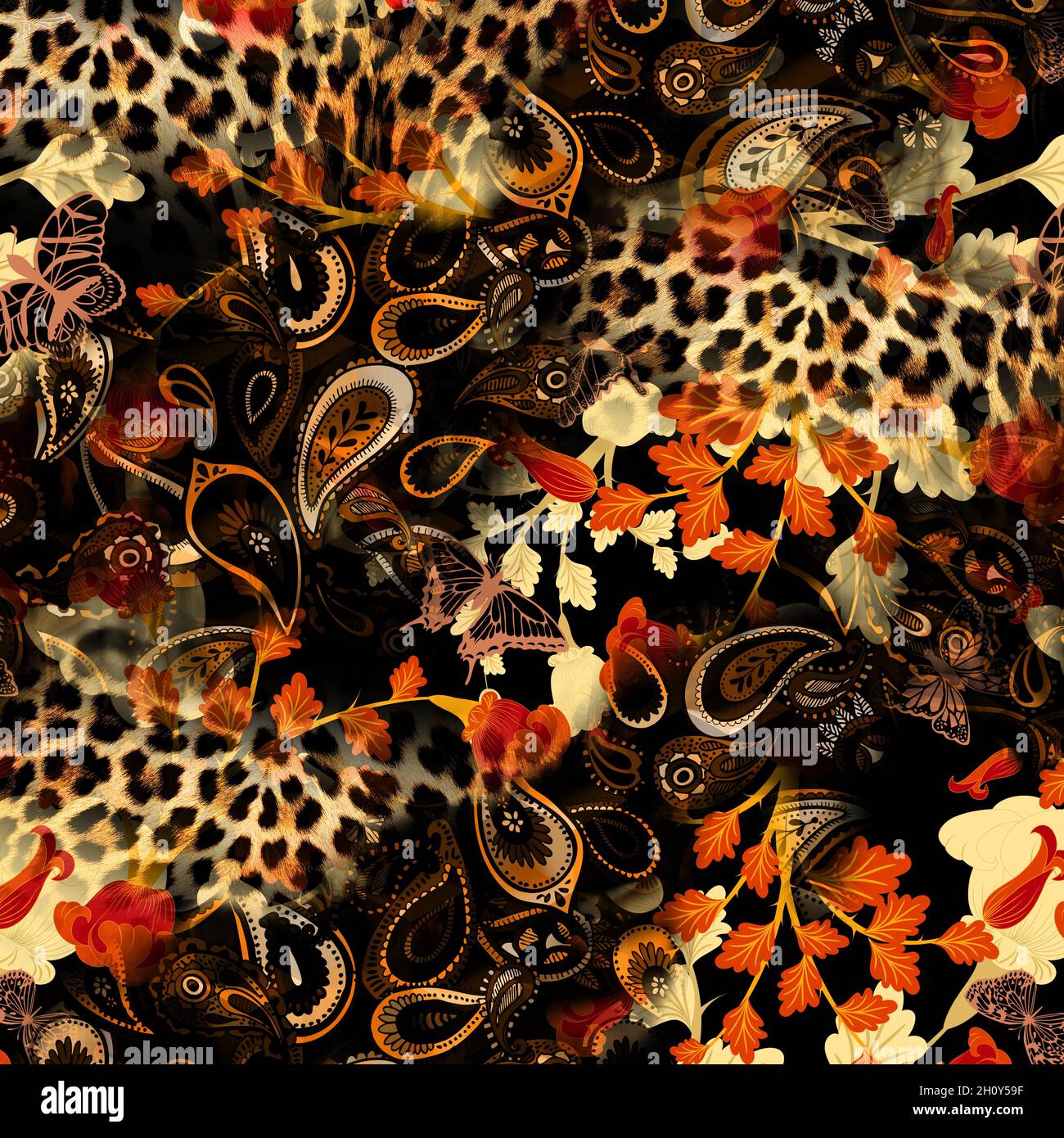 textile fashion prints, modern designs Stock Photo - Alamy
