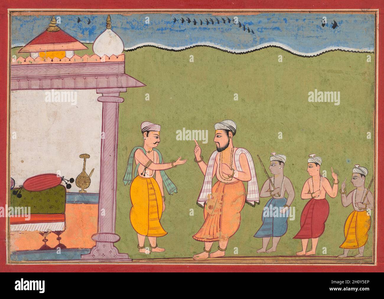 Nanda Solves Vasudeva’s Dilemma, from a Bhagavata Purana, c. 1610 ...