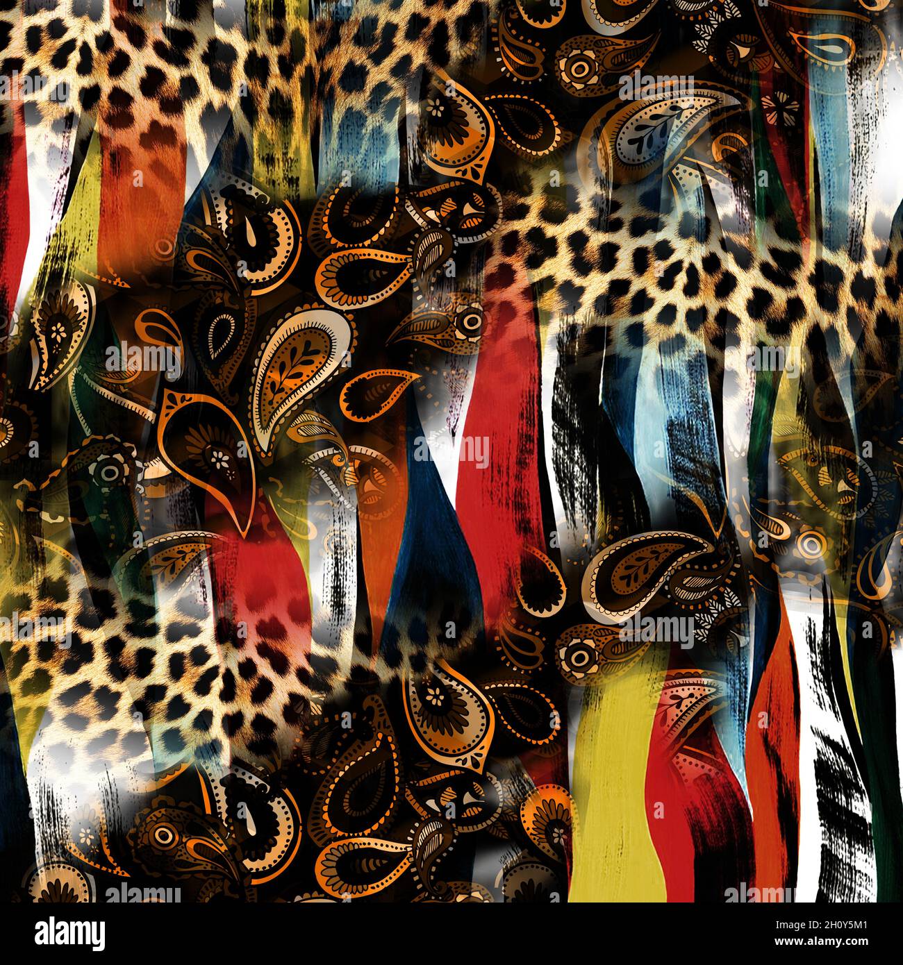textile fashion prints, modern designs Stock Photo - Alamy