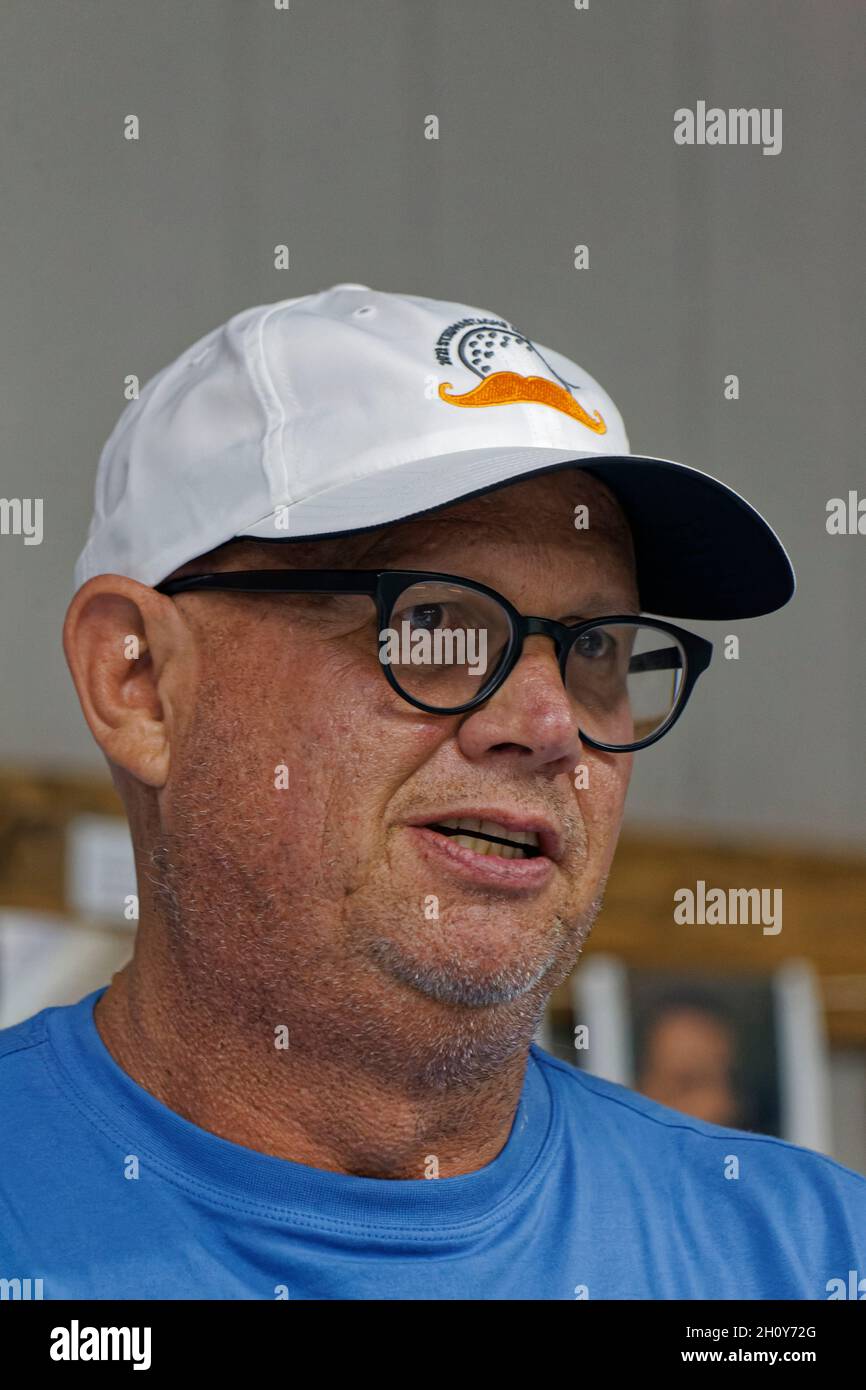 Cedar Recovery Chief Medical Officer Dr. Stephen Loyd speaks during a ...