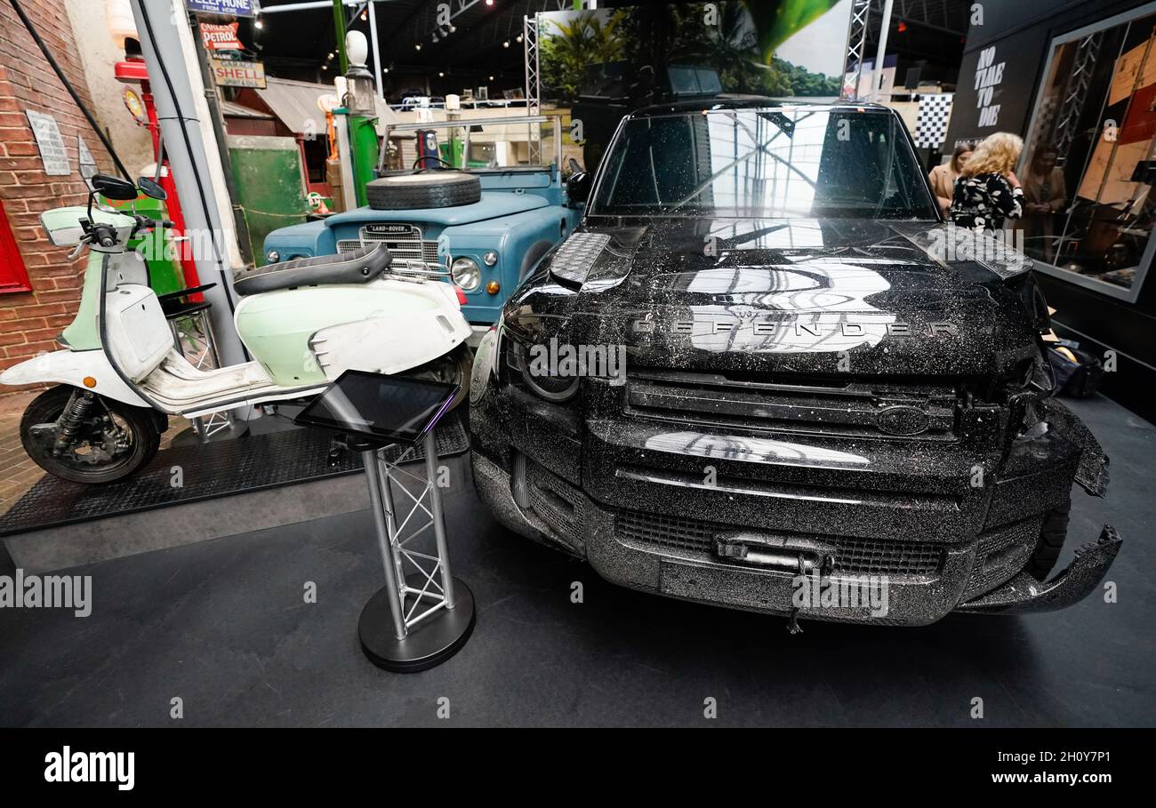 A Royal Alloy Scooter (left) and Land ROver Defender 110 at the new ...