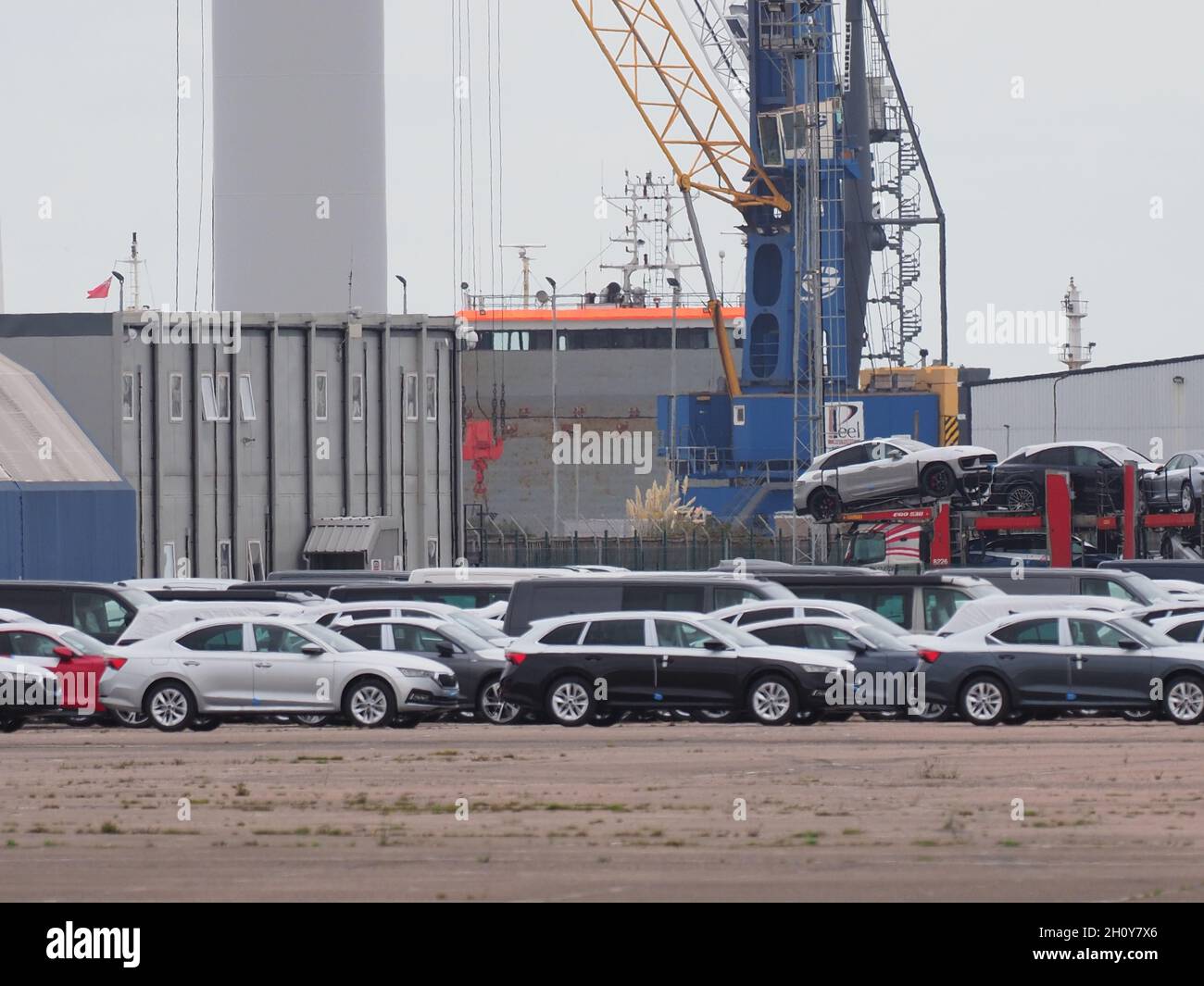 Sheerness, Kent, UK. 15th October, 2021. Ship 'Odette' (a general cargo ...