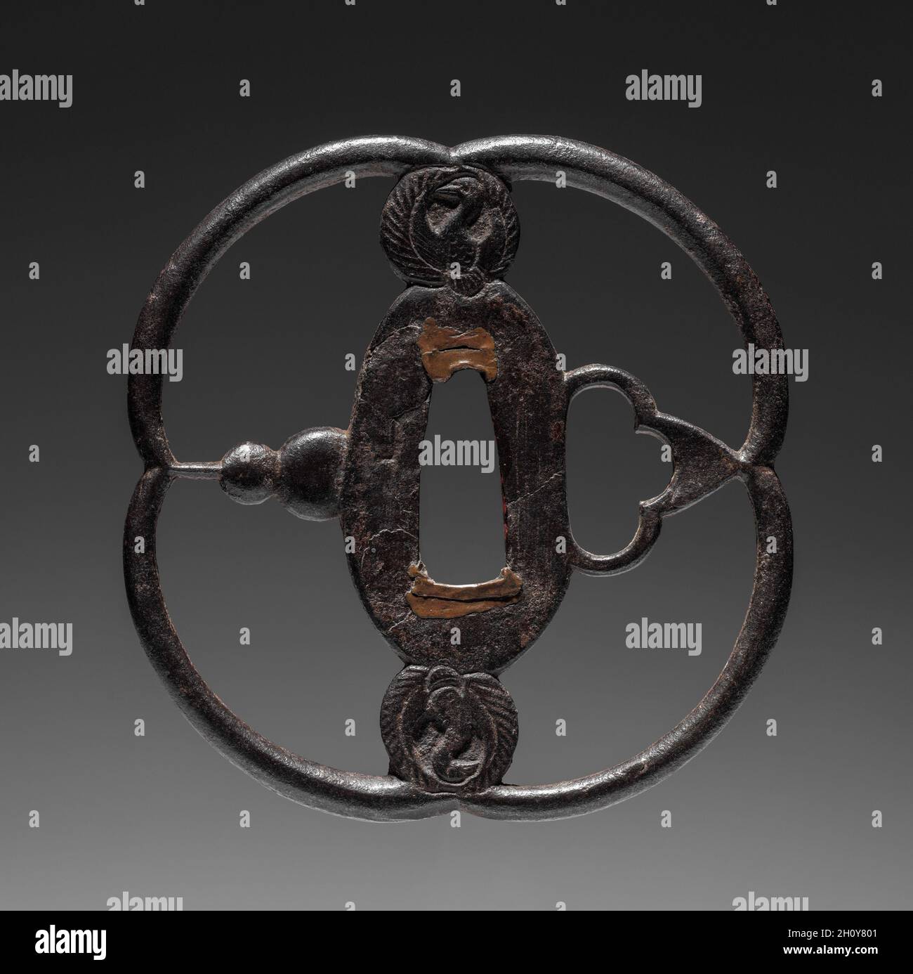 Sword Guard (Tsuba) with Cranes, c. 1615-1868. Japan, possibly Edo ...