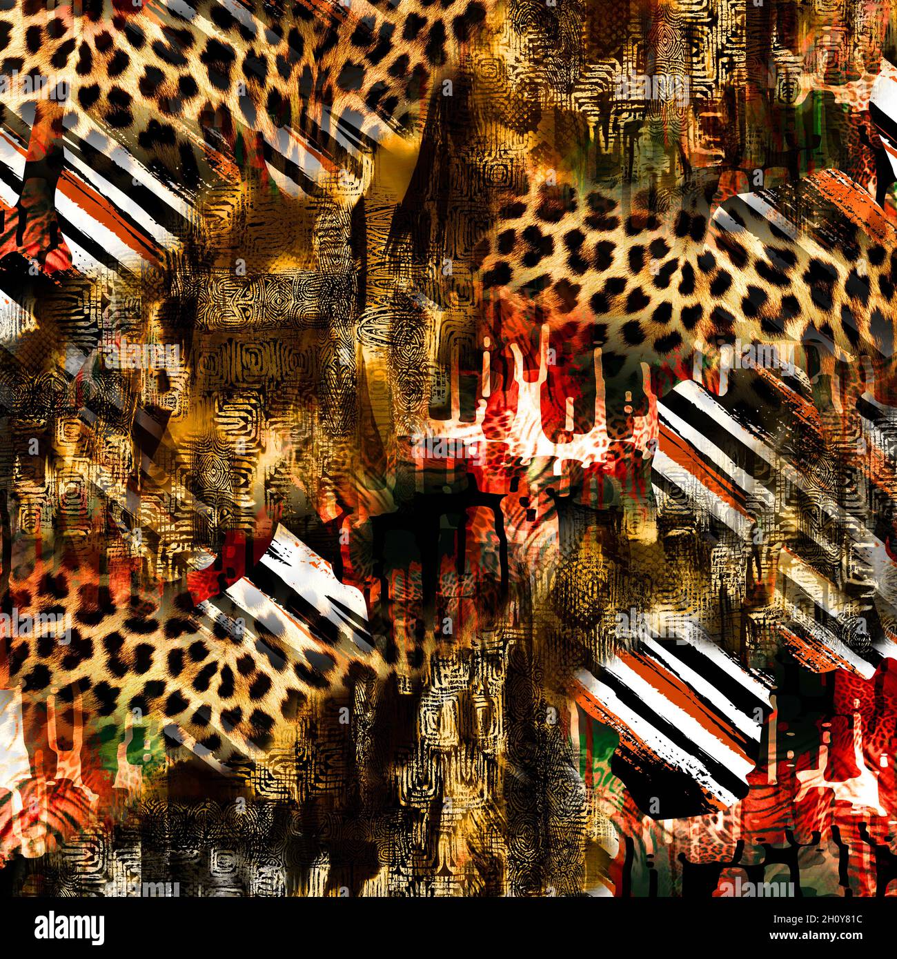 textile fashion prints, modern designs Stock Photo - Alamy