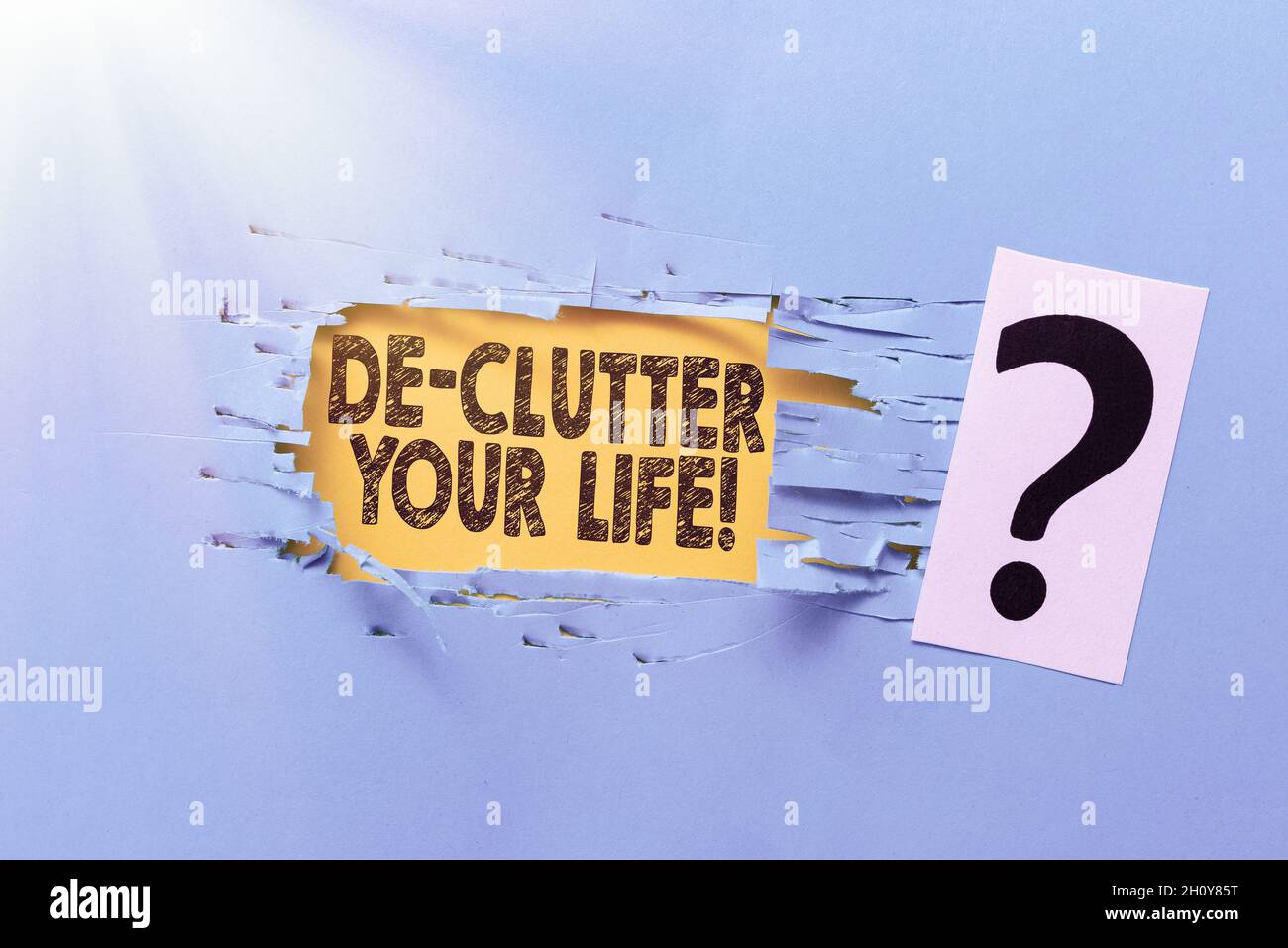 Text showing inspiration De Clutter Your Life. Conceptual photo remove ...