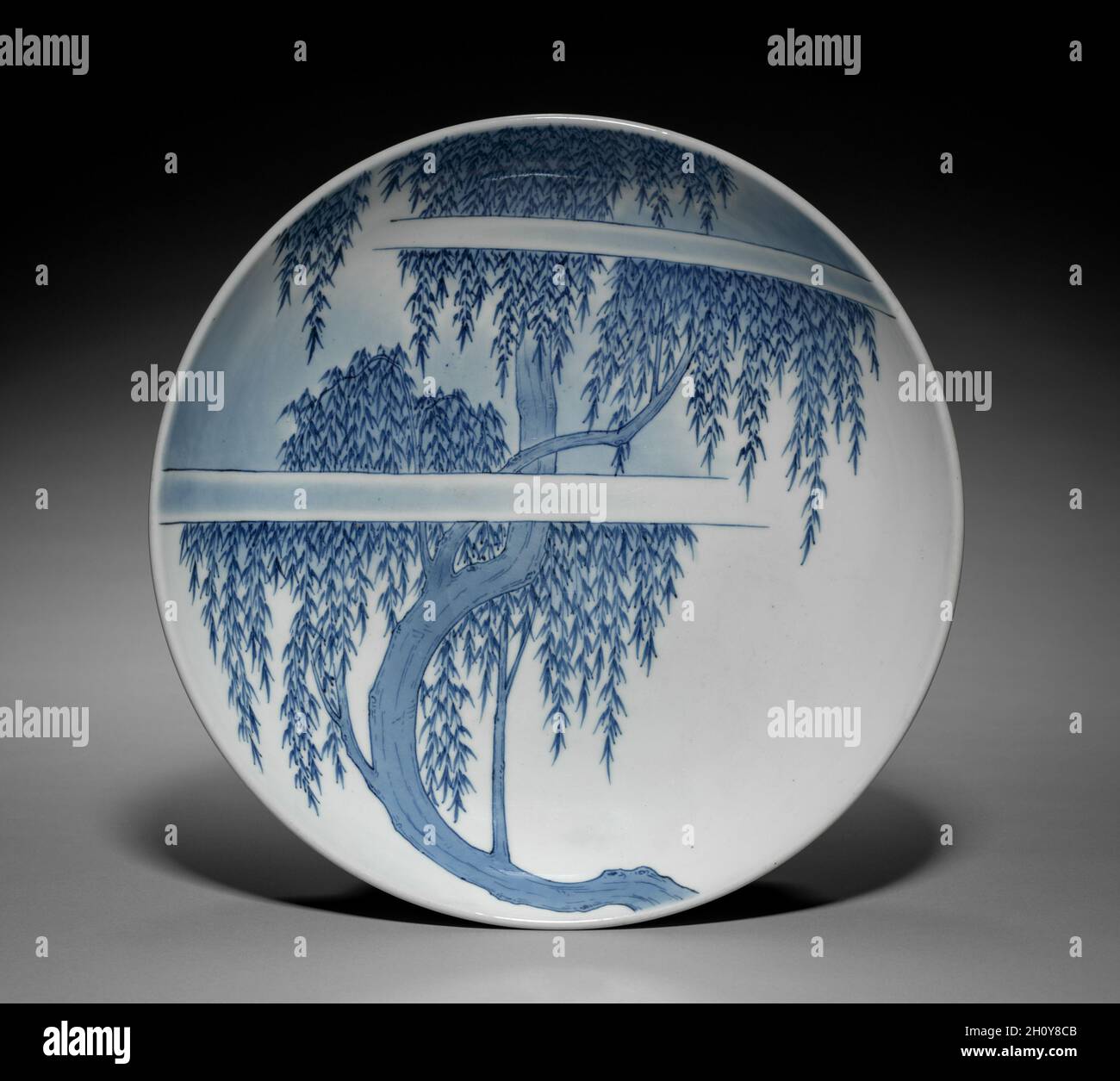 Porcelain with underglaze blue nabeshima ware hi-res stock photography ...