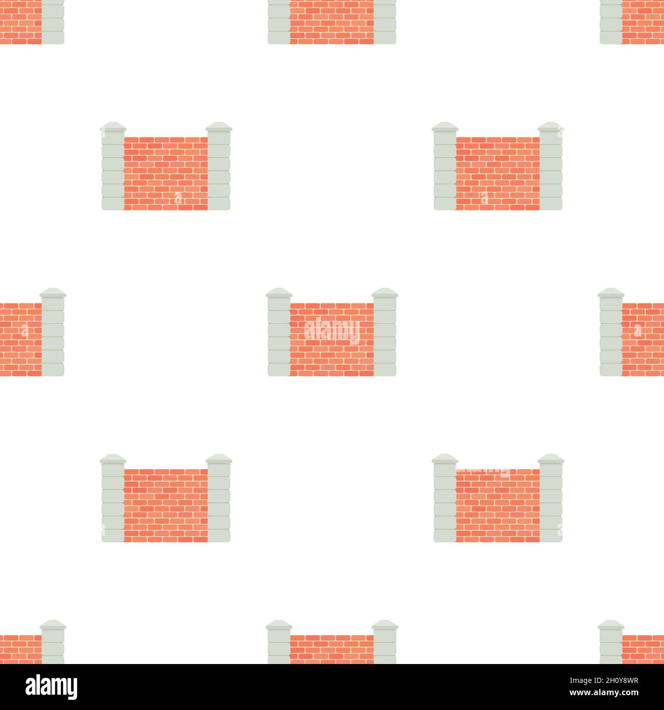 Brick fence pattern seamless background texture repeat wallpaper ...