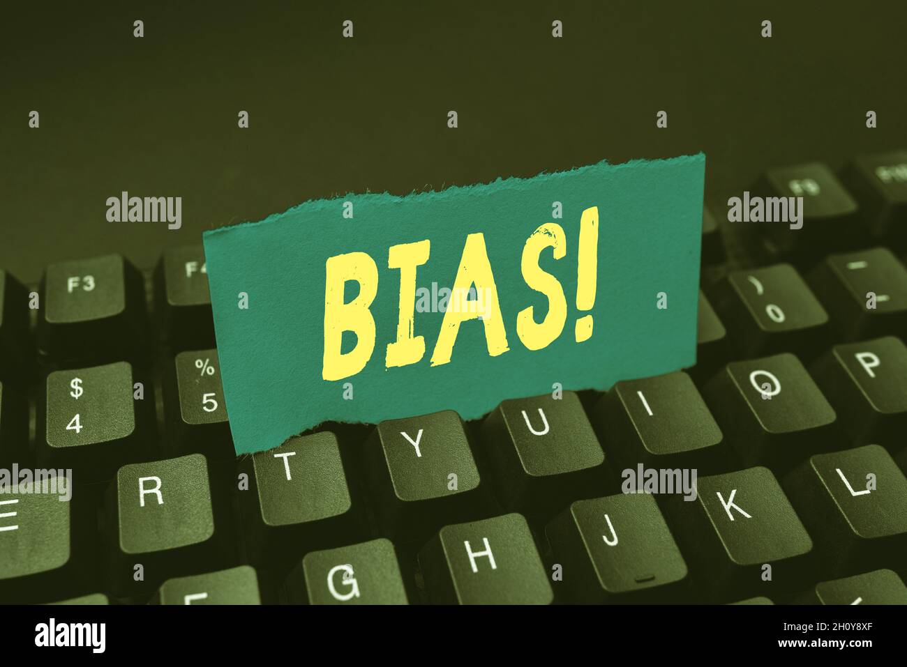 Hand writing sign Bias. Business showcase inclination or prejudice for ...