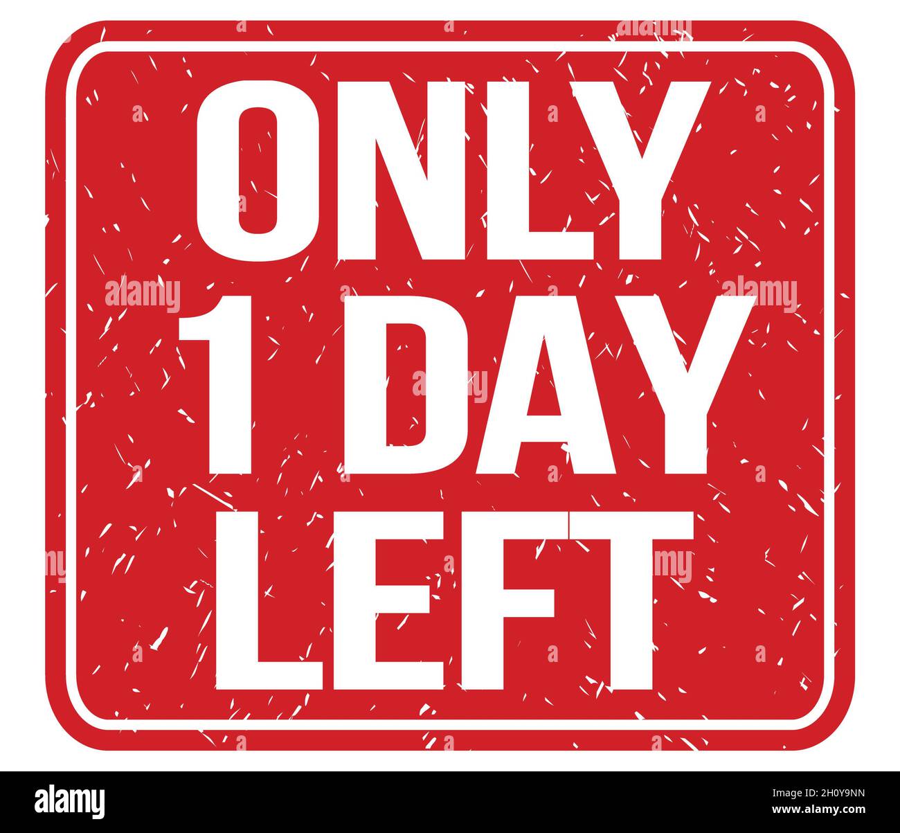 1 day left Cut Out Stock Images & Pictures - Alamy