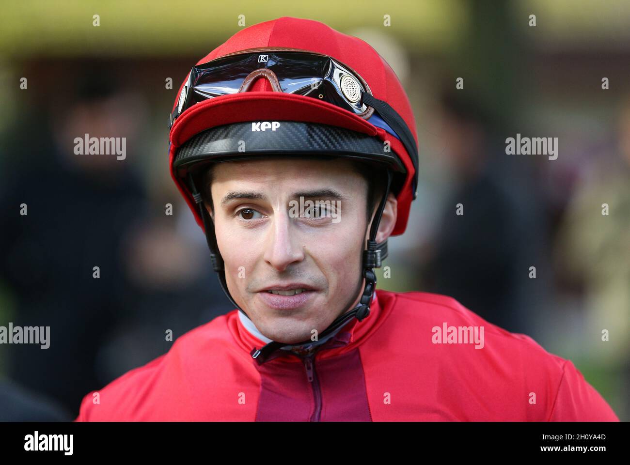 Jockey William Buick before the first race during the Casumo Flat ...