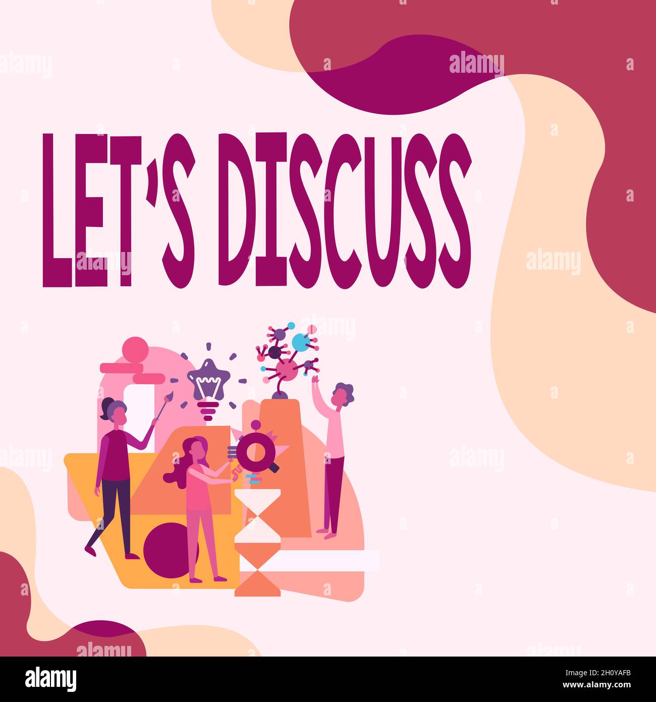 Writing displaying text Let S Discuss. Business approach asking someone ...