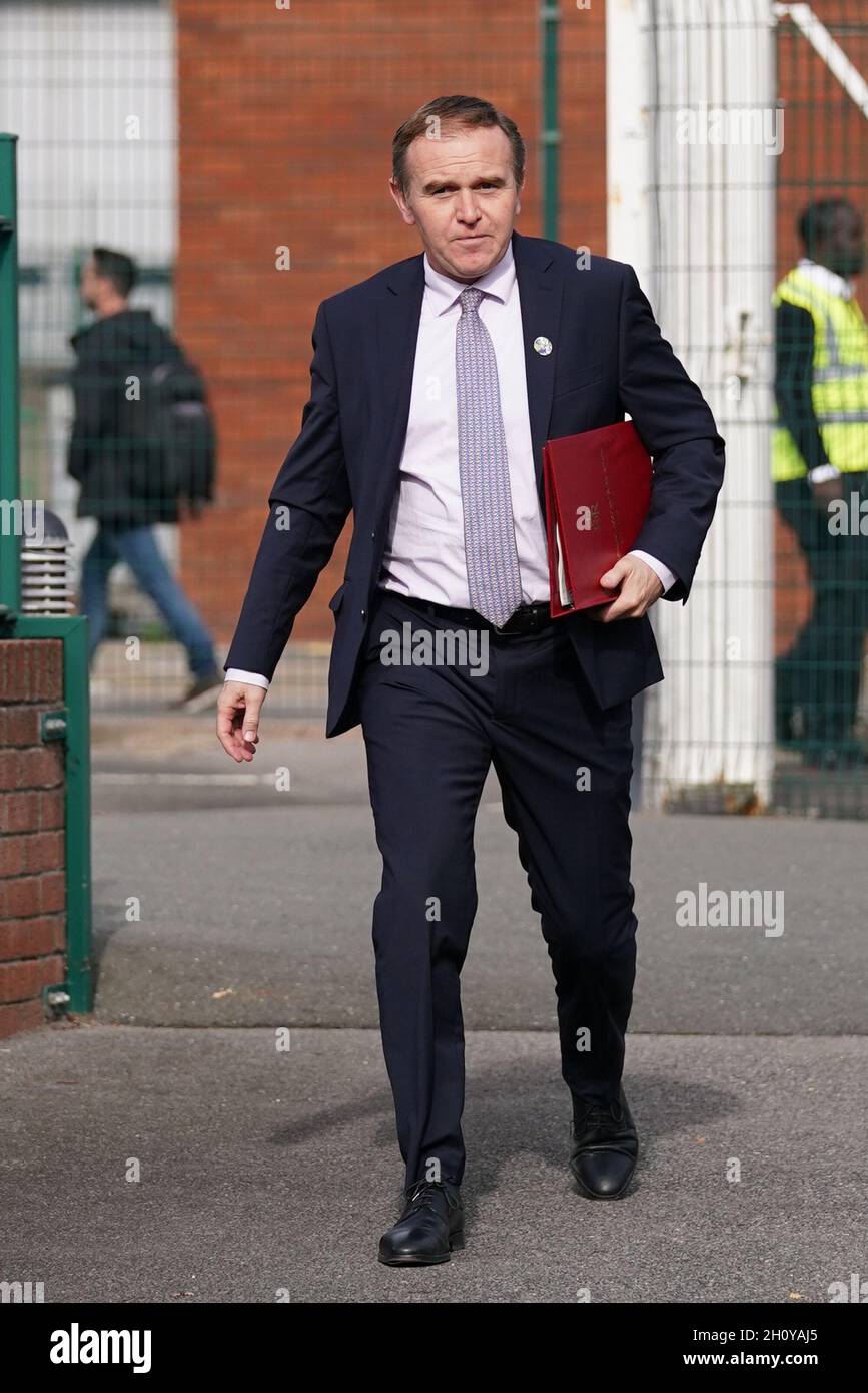 Environment Secretary George Eustice arrives for a regional cabinet ...