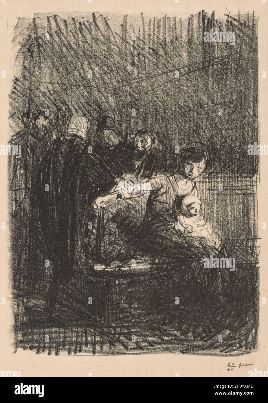 Court Recess. Jean Louis Forain (French, 1852-1931). Lithograph Stock ...