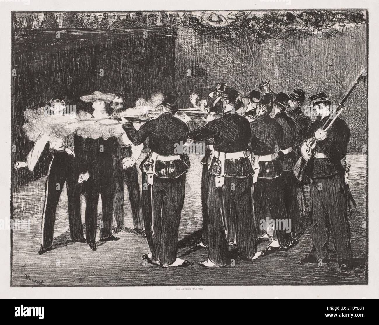 The Execution of Emperor Maximilian, 1867. Edouard Manet (French, 1832 ...