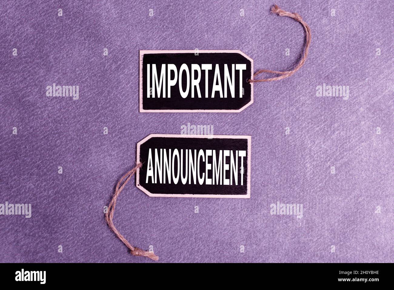 Conceptual display Important Announcement. Concept meaning spoken ...