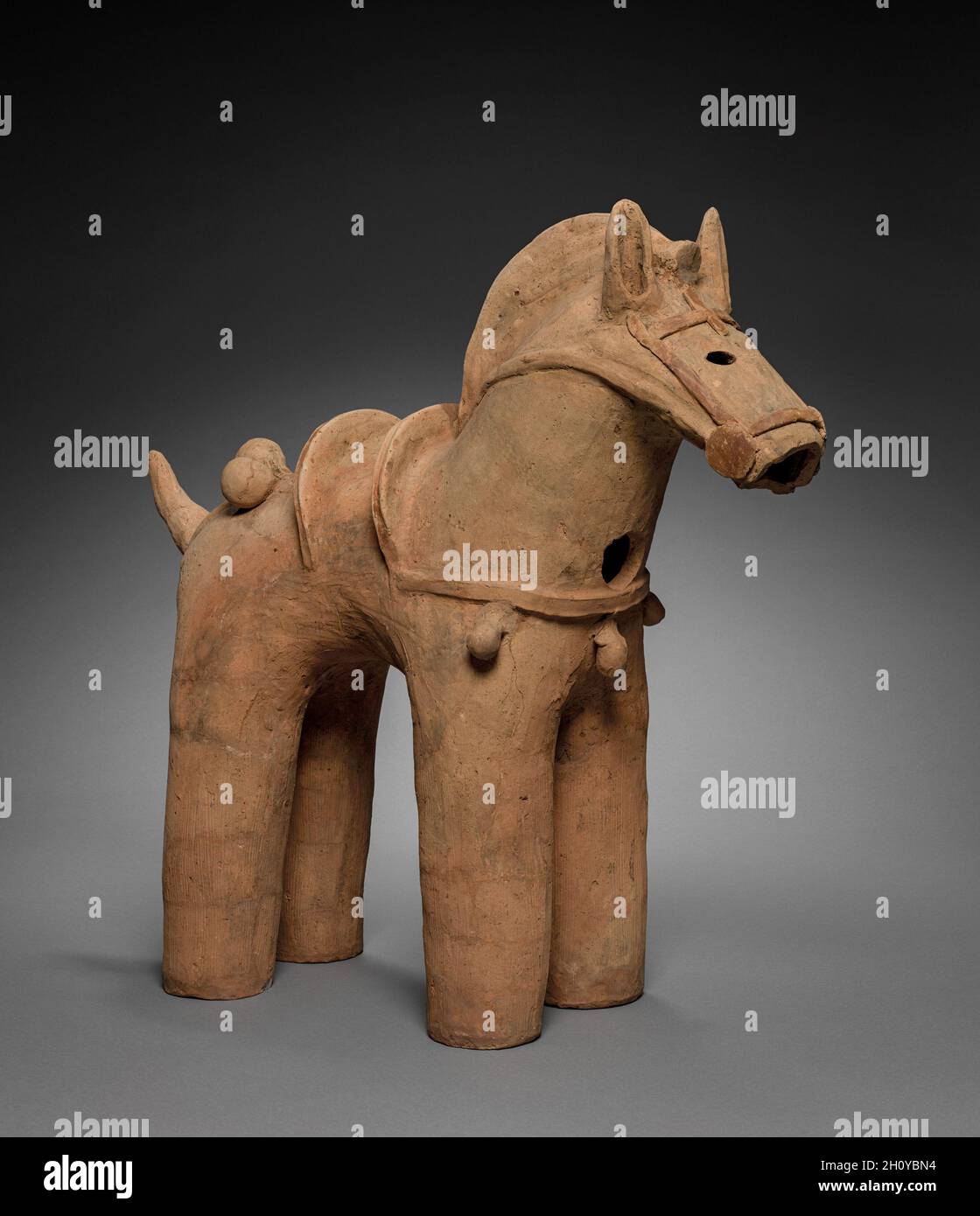 Caparisoned Haniwa Horse, 400s-500s. Japan, Kofun period (c. AD 300-710 ...