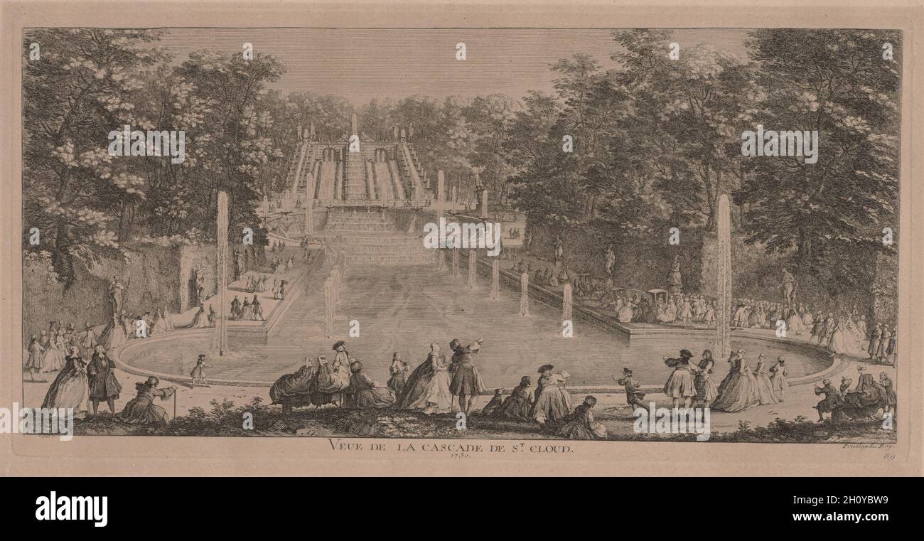 The Cascades of St. Cloud. Jacques Rigaud (French, 1681-1754 ...