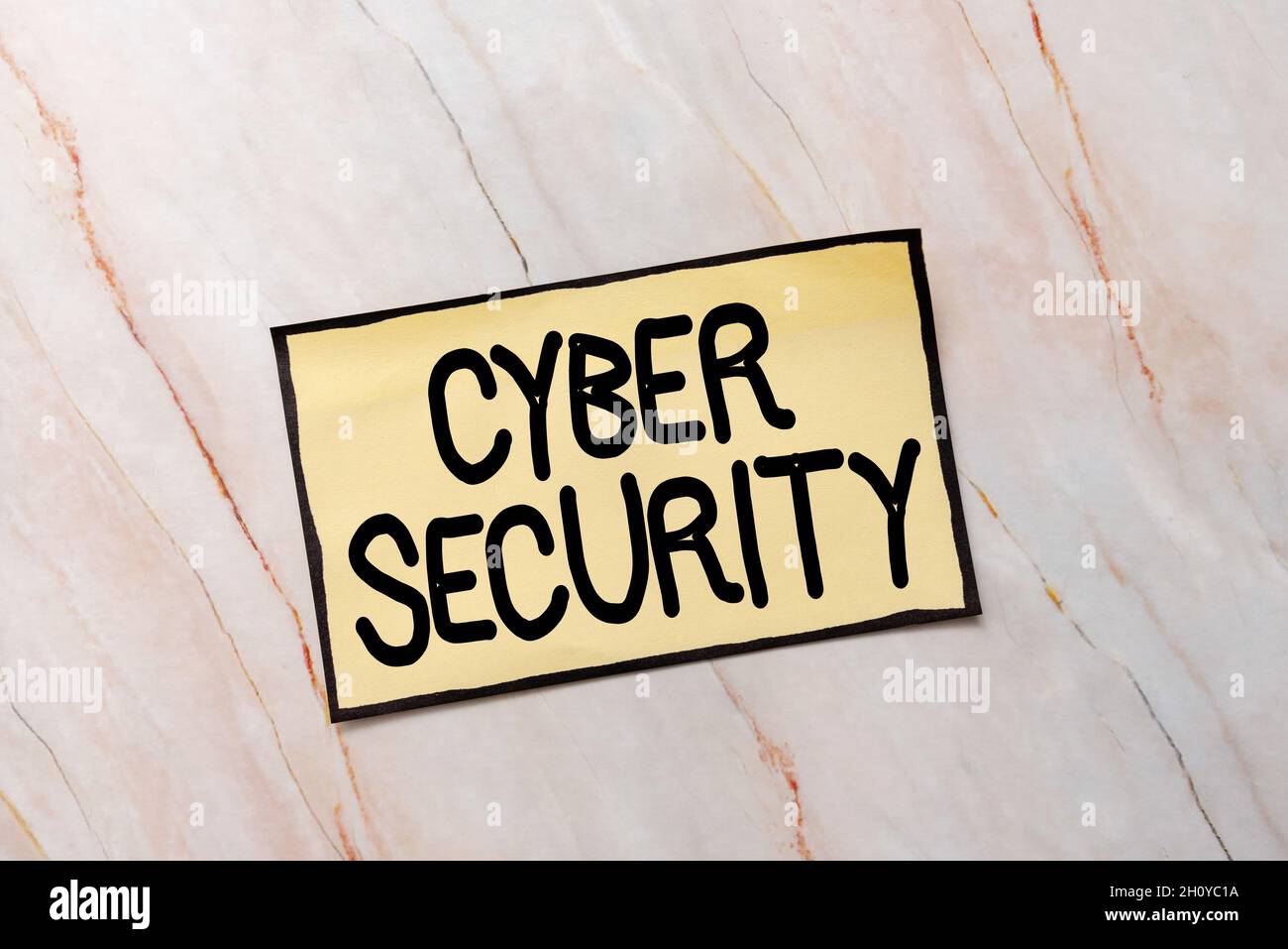 Sign displaying Cyber Security. Business approach Protect a computer ...