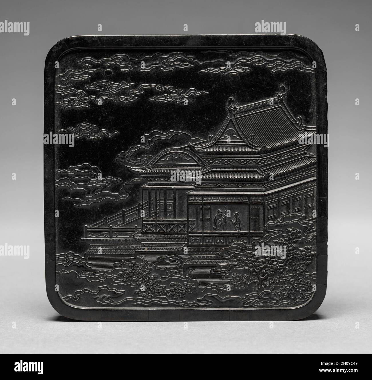 Ink Cake with Architectural Design, 1736-95. China, Qing dynasty (1644 ...