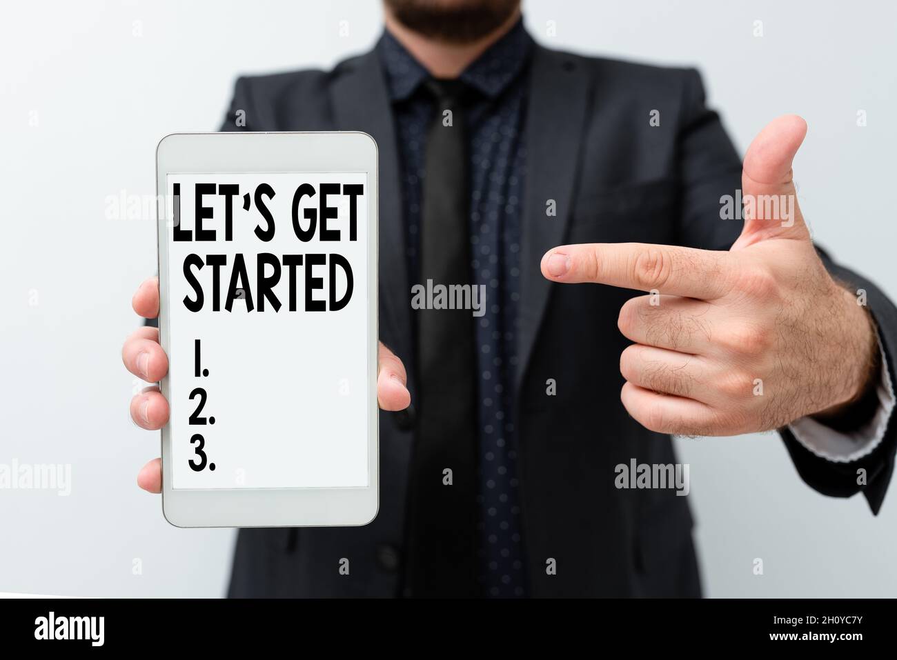 Writing displaying text Let S Get Started. Business showcase ... Writing displaying text Let S Get Started. Business showcase ...