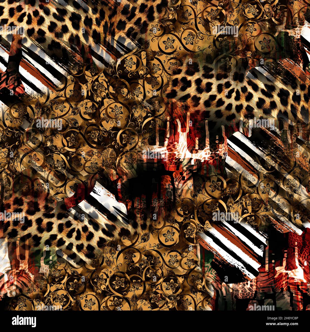 textile fashion prints, modern designs Stock Photo - Alamy
