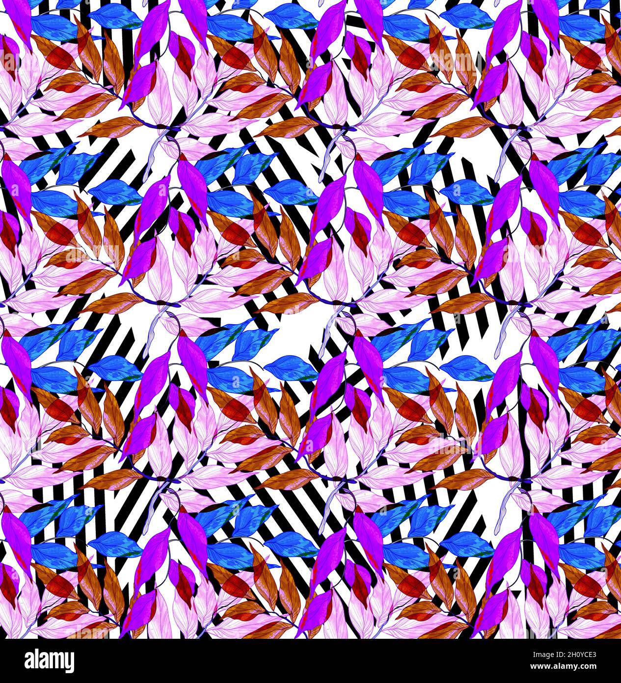 textile fashion prints, modern designs Stock Photo - Alamy