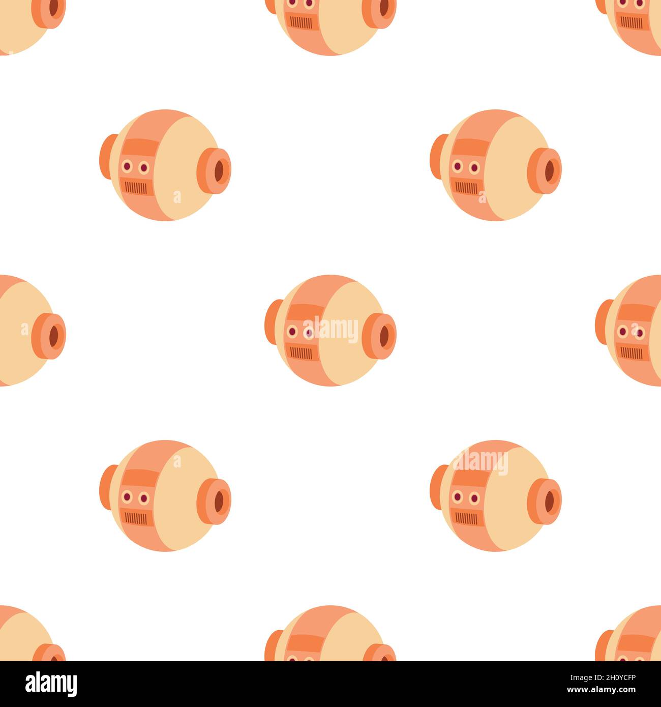 Robotic ball pattern seamless background texture repeat wallpaper ...