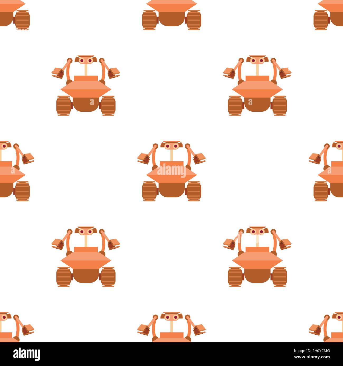 Robot collector pattern seamless background texture repeat wallpaper ...