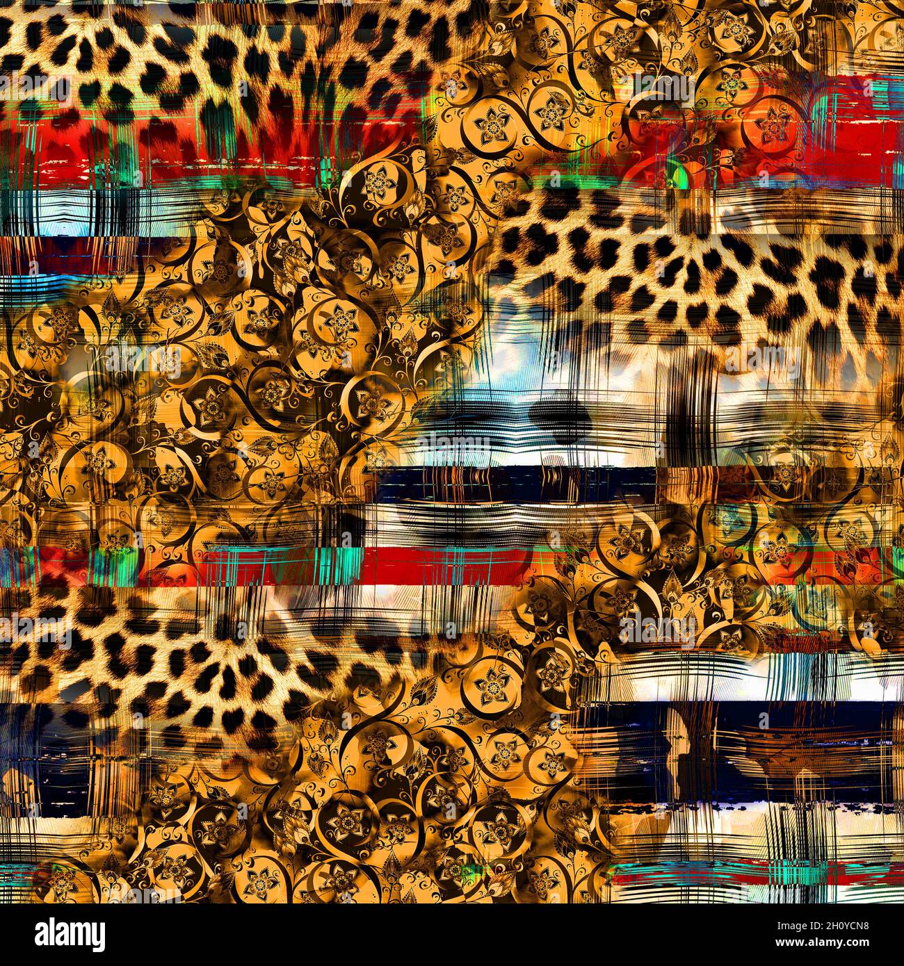 textile fashion prints, modern designs Stock Photo - Alamy