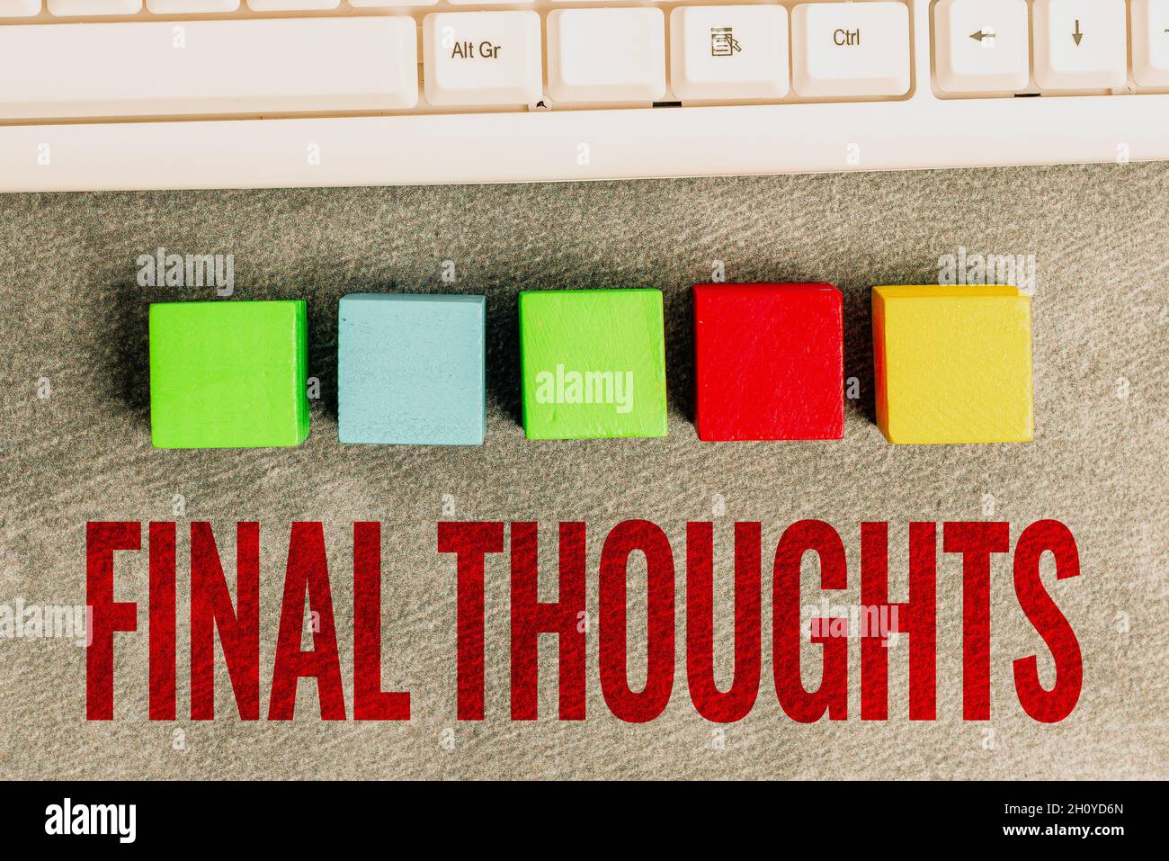 Sign displaying Final Thoughts. Concept meaning Conclusion Last ...