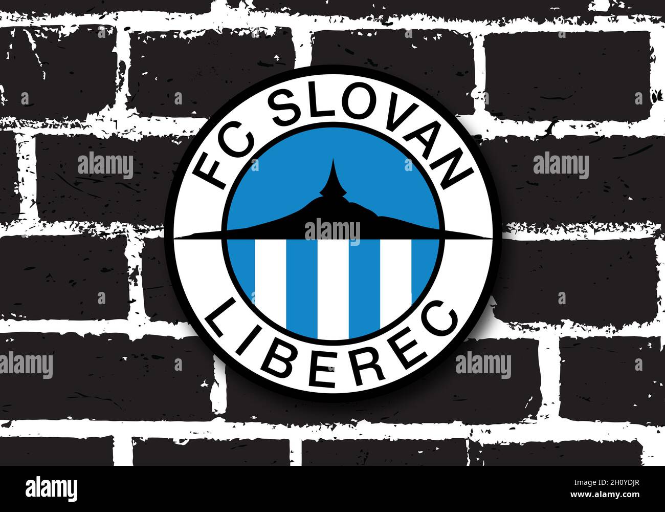 Coat of arms FC Slovan Liberec, football club from the Czech Republic ...
