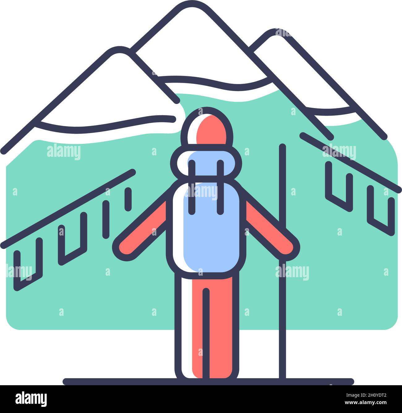 Trekking himalayas nepal Stock Vector Images - Alamy