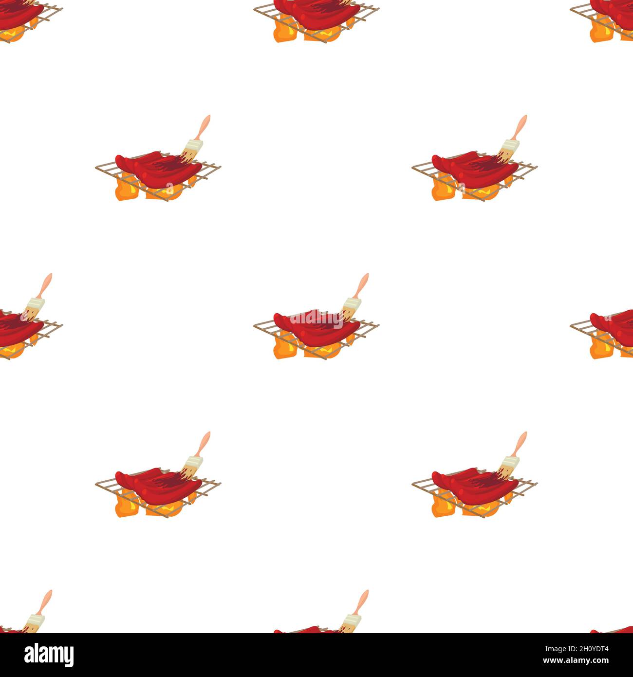 Cooking meat on bbq pattern seamless background texture repeat ...