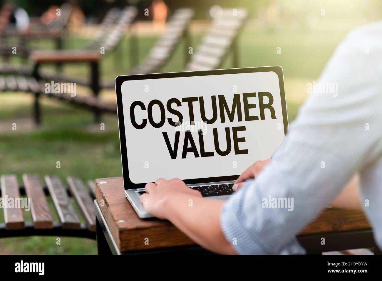 Writing displaying text Costumer Value. Conceptual photo Amount of ... Writing displaying text Costumer Value. Conceptual photo Amount of ...