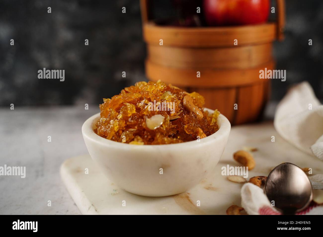 Kesar halwa hi-res stock photography and images - Alamy