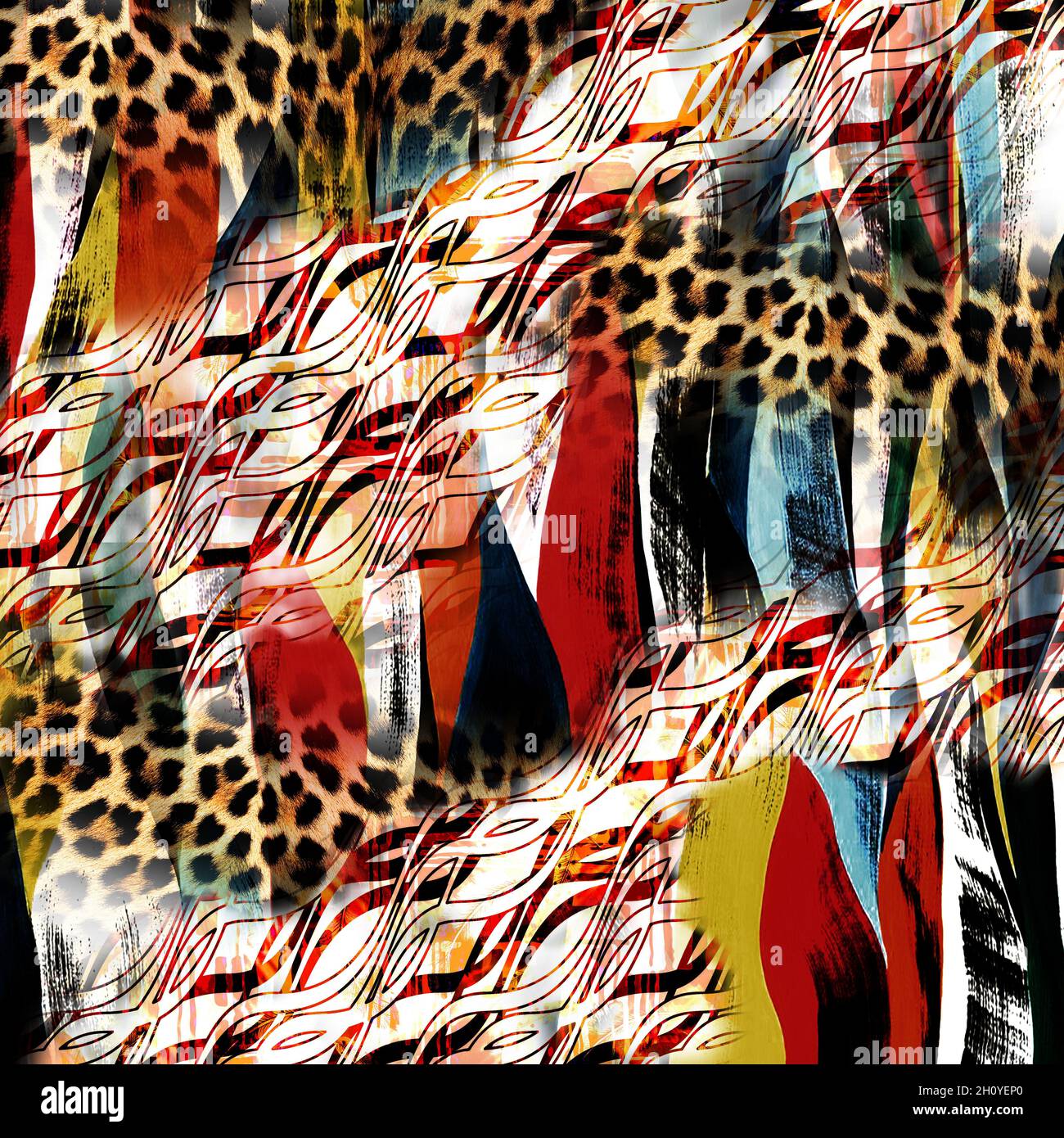 textile fashion prints, modern designs Stock Photo - Alamy