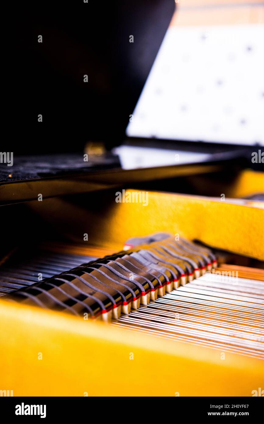Piano in the recording studio Stock Photo - Alamy