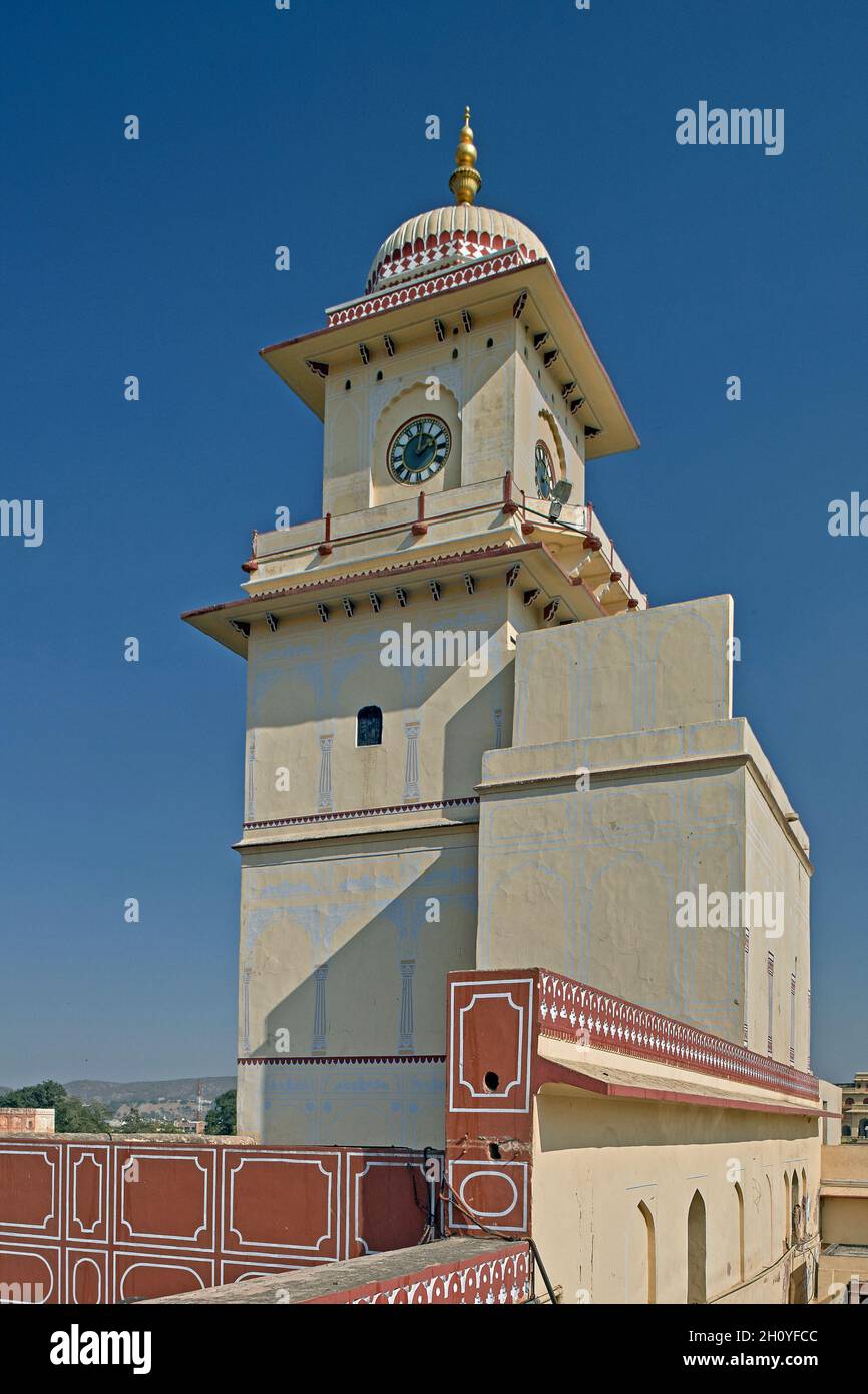 Clock tower city palace jaipur rajasthan india hi-res stock photography ...