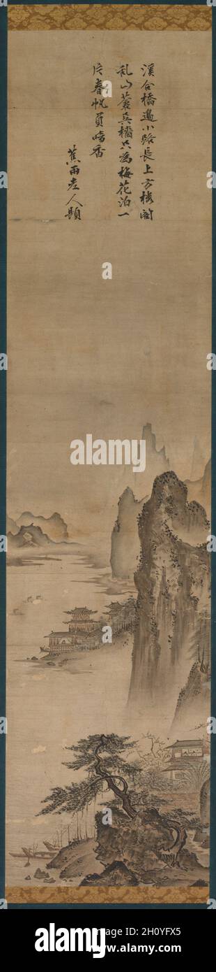 Landscape, late 1400s-early 1500s. Attributed to Kenkō Shōkei (Japanese ...