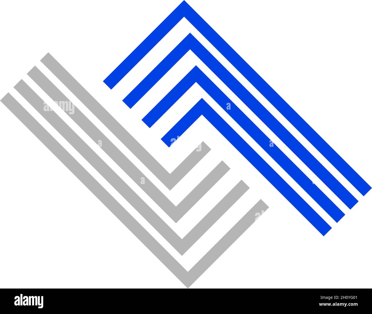 Abstract geometric icon with cross-hair like element for concentration ...