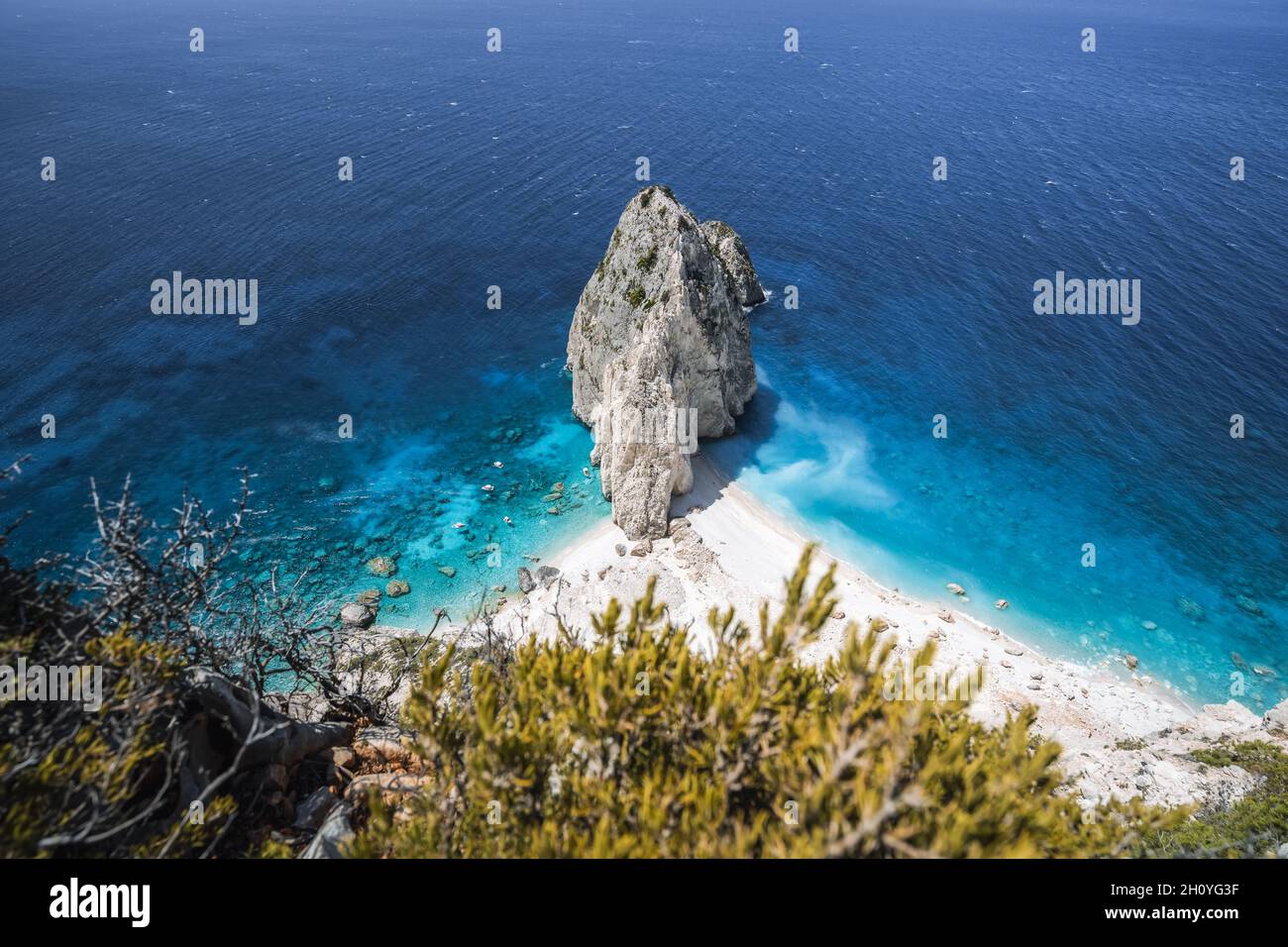 Mizithres cliff rock in Zakynthos Ionian island, Greece Stock Photo - Alamy
