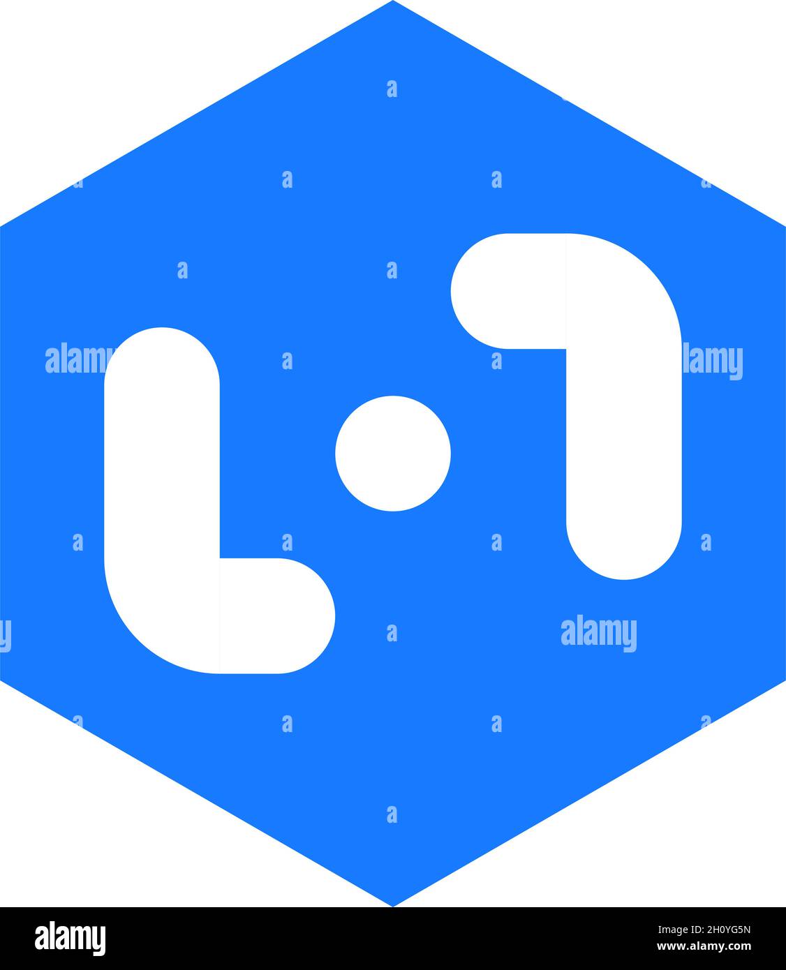 Abstract geometric icon with cross-hair like element for concentration ...