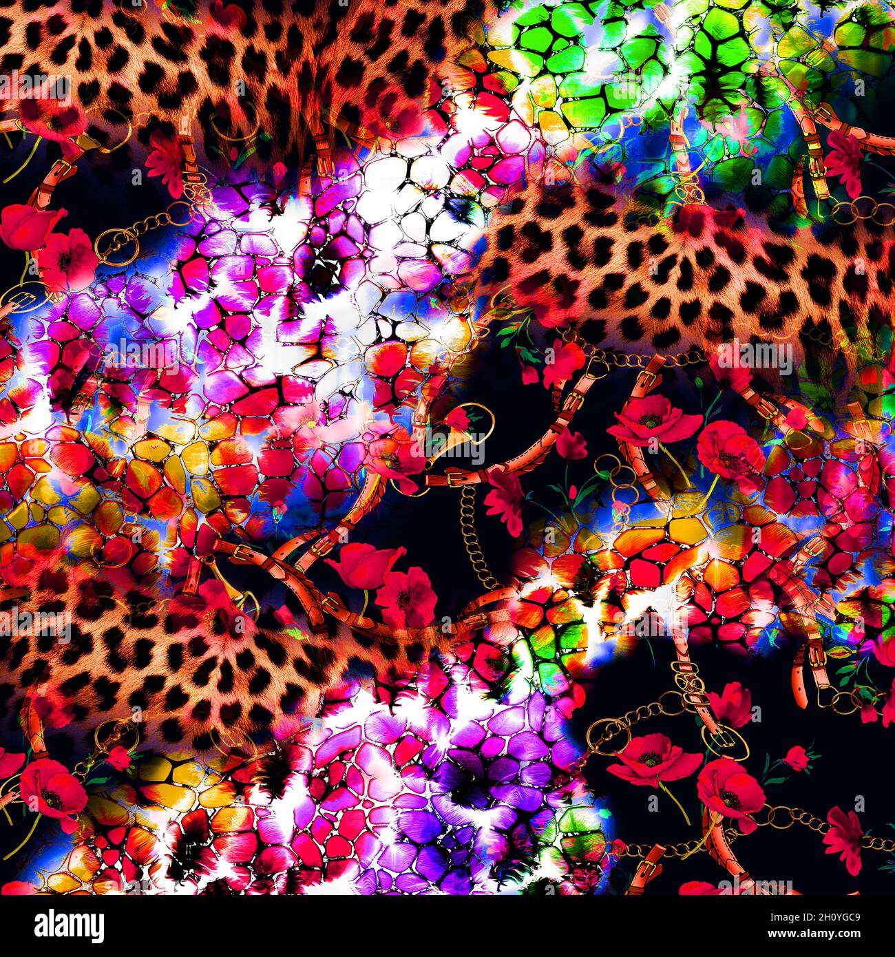 textile fashion prints, modern designs Stock Photo - Alamy