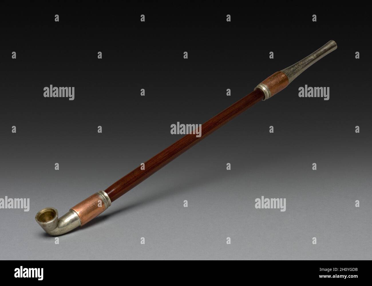 Tobacco Pipe, early to mid-1800s. Japan, Edo period (1615-1868). Wood ...