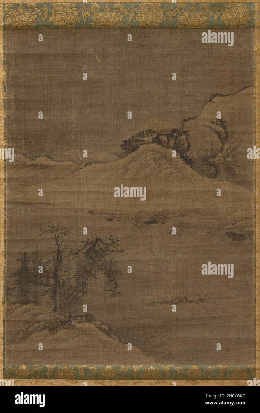 Landscape with Fishermen, 1600s. Attributed to Yi Bul-hae (Korean ...