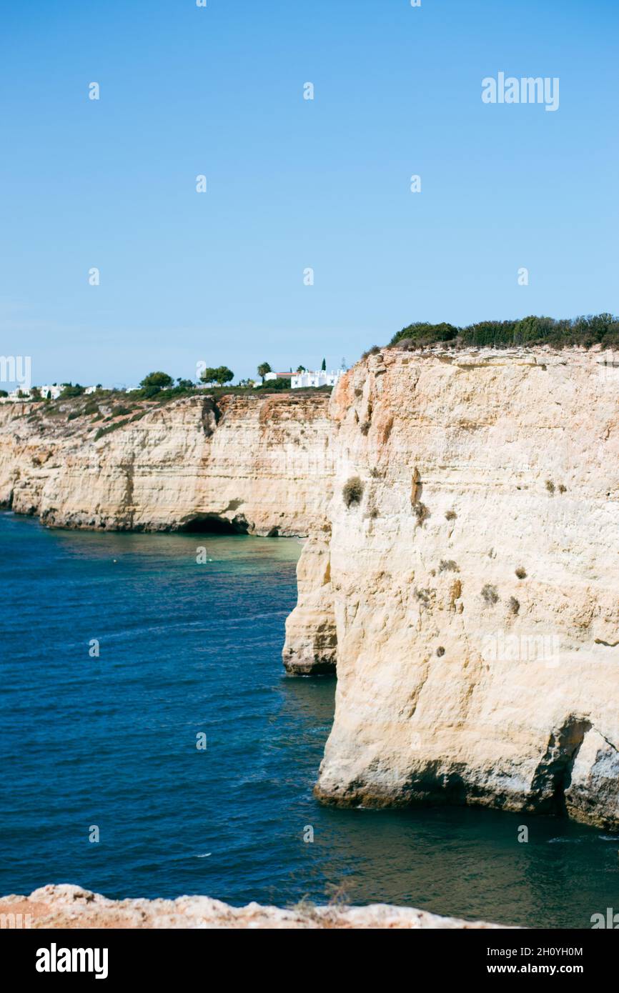 day cliff in algarve beaches Stock Photo - Alamy