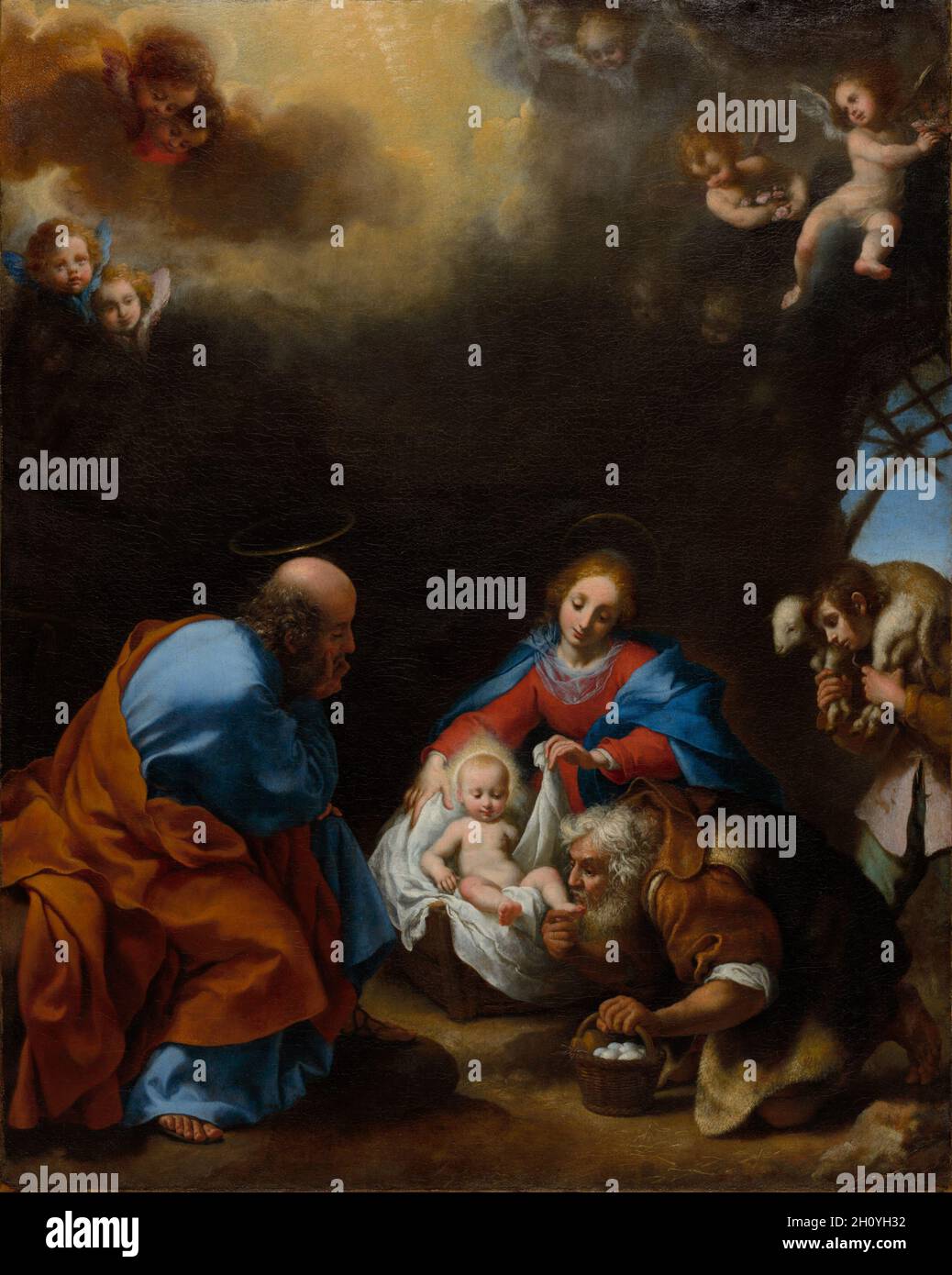 Adoration of the Shepherds, c. 1670. Carlo Dolci (Italian, 1616-1687 ...