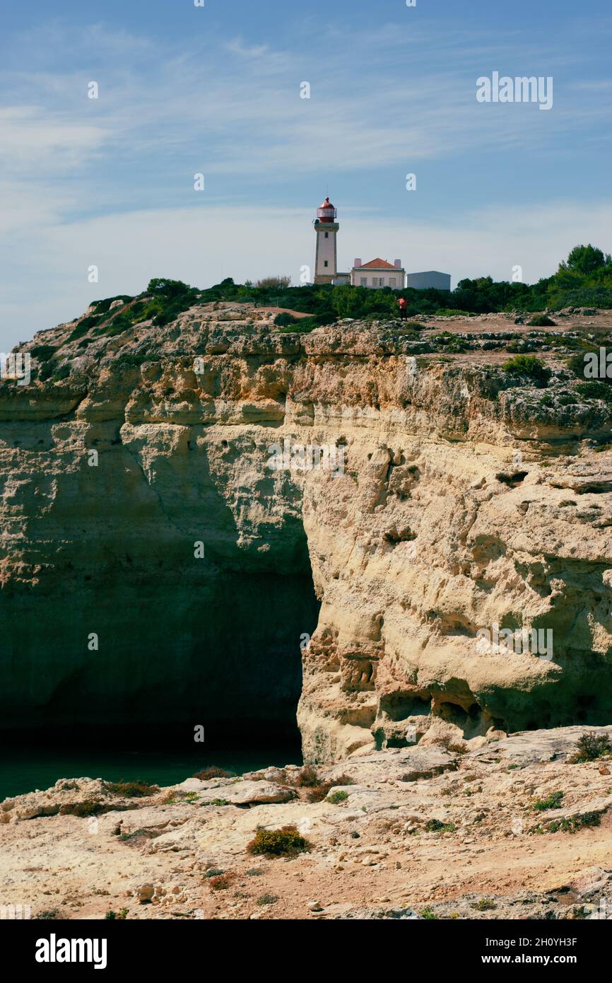 day cliff in algarve beaches Stock Photo - Alamy