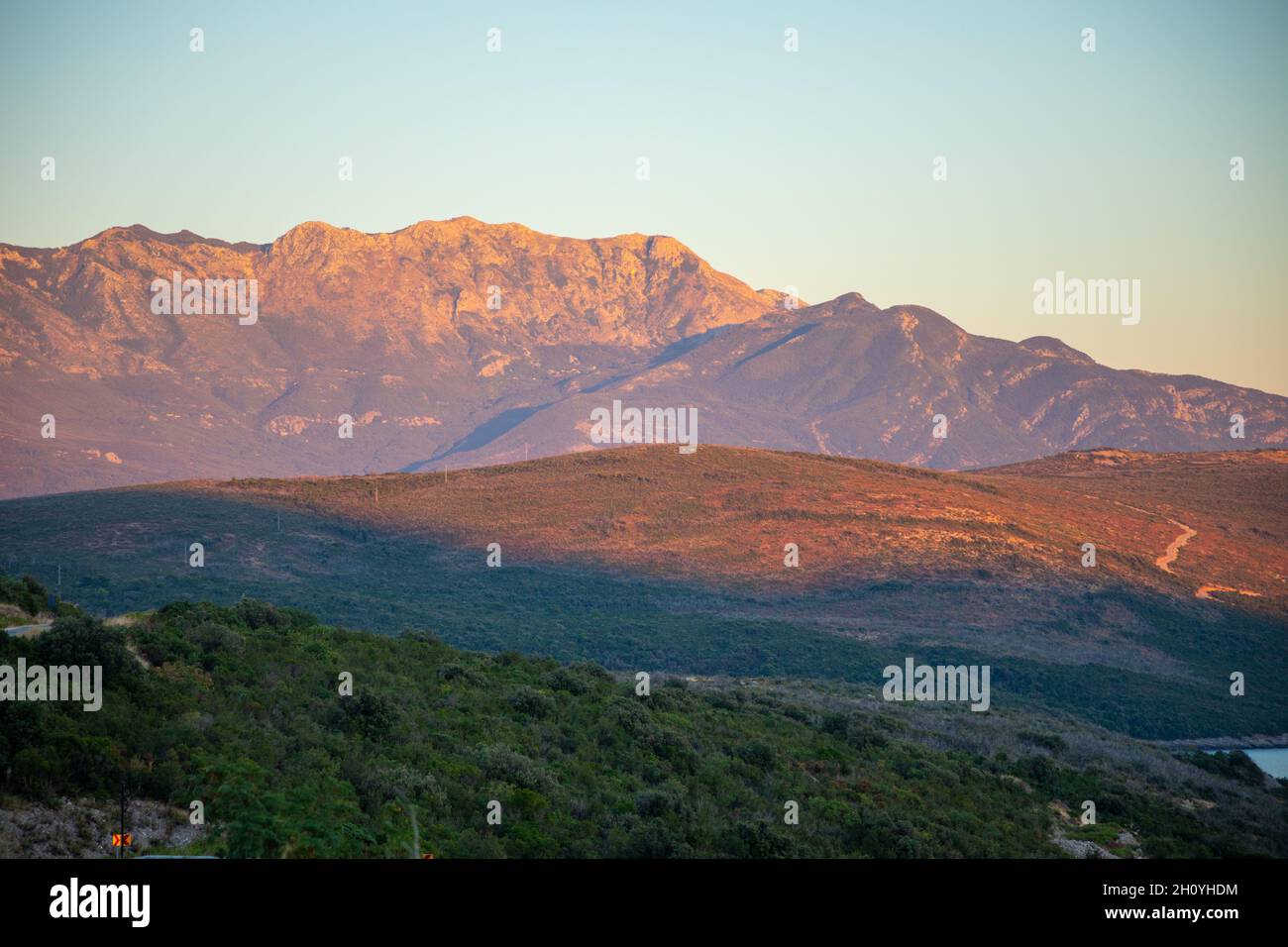 Beautiful pink sunrise lights hi-res stock photography and images - Alamy