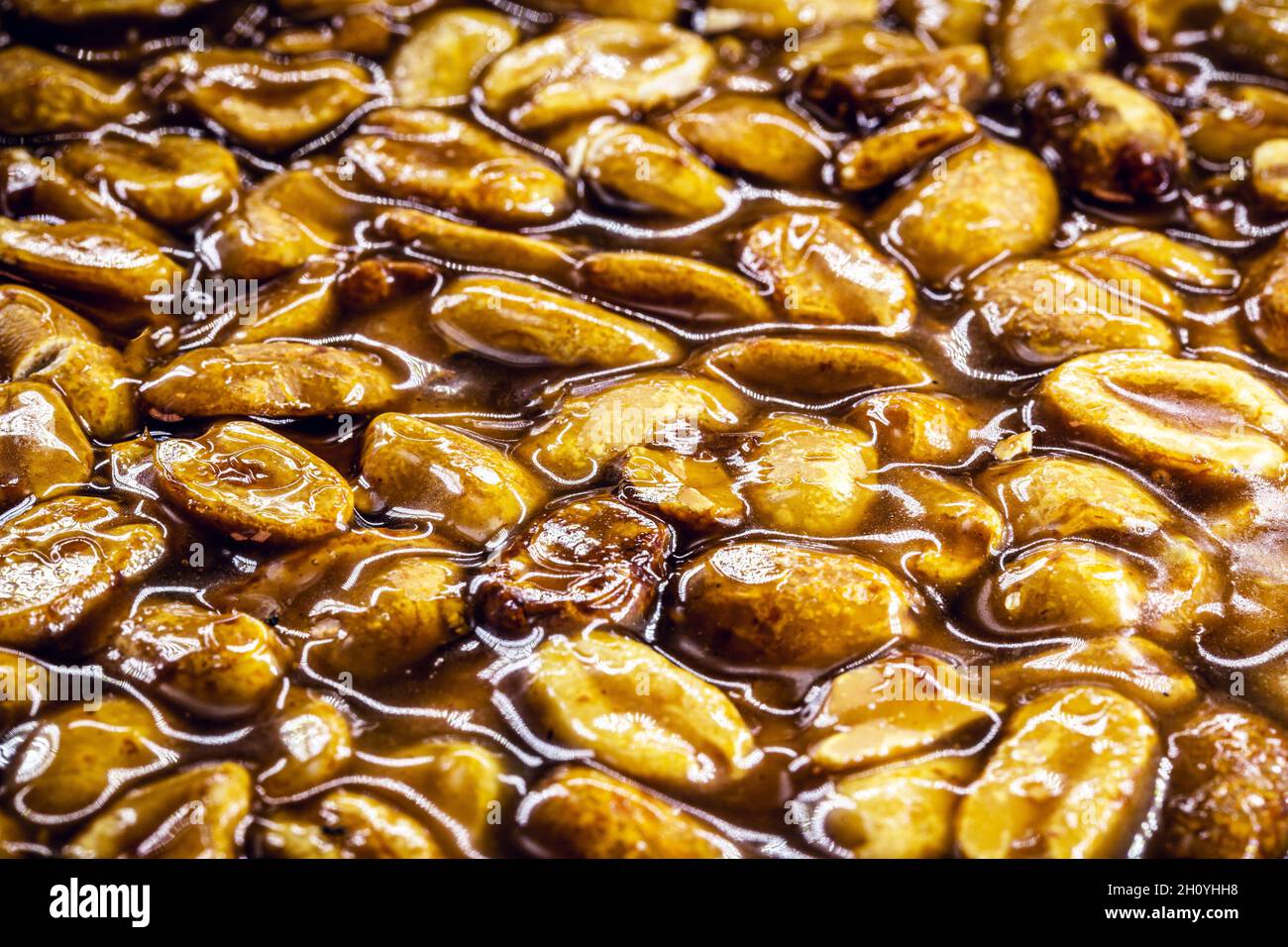 Brazilian peanut sweet, called "pé de moleque", a typical sweet of ...